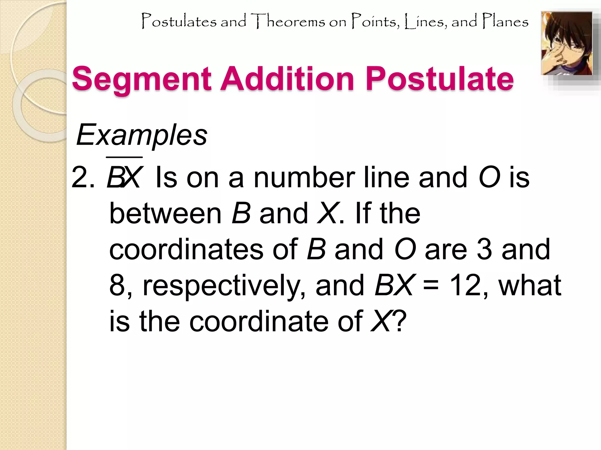 Math 7 geometry 02 postulates and theorems on points, lines, and planes ...
