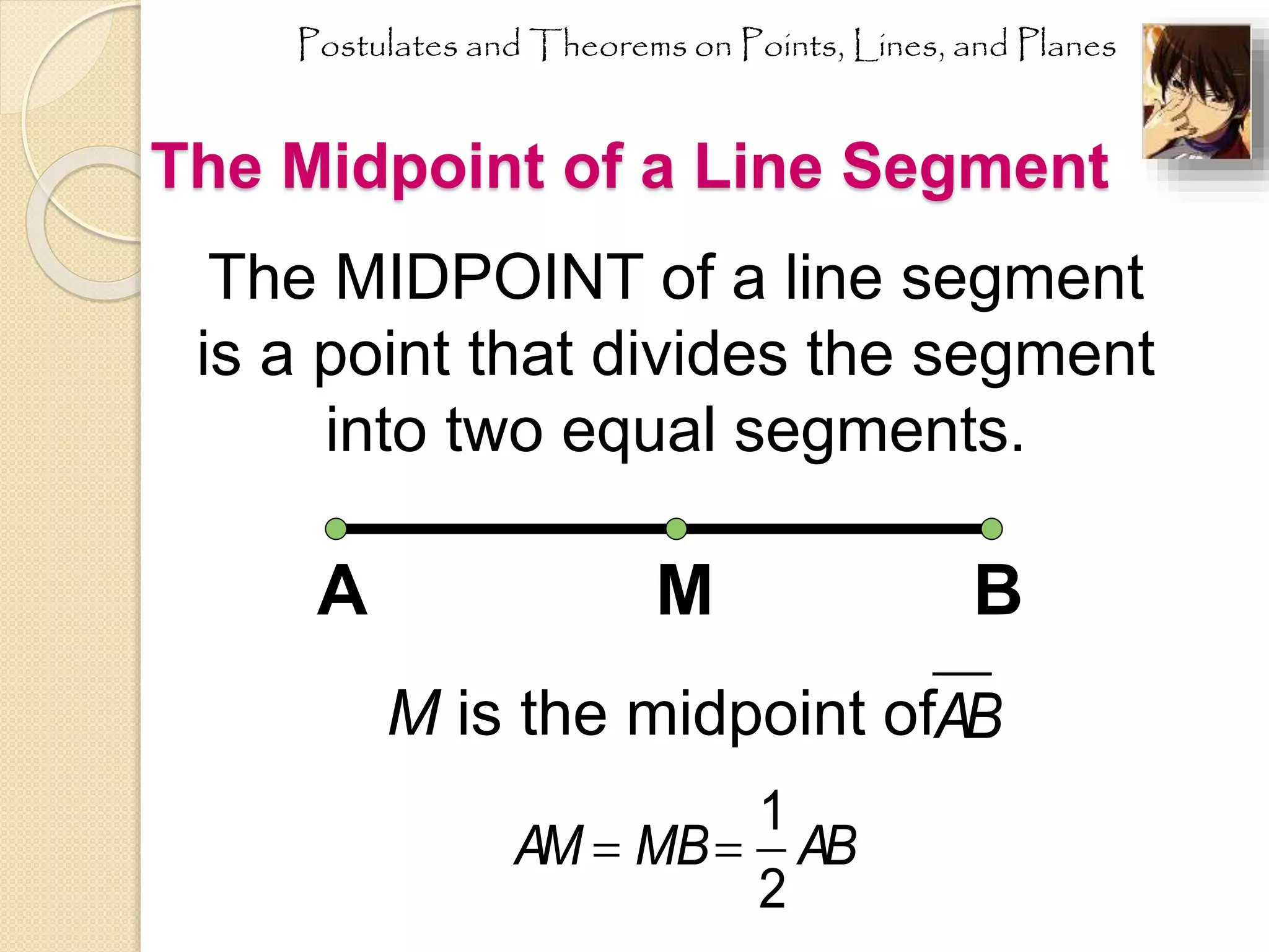 Math 7 geometry 02 postulates and theorems on points, lines, and planes ...