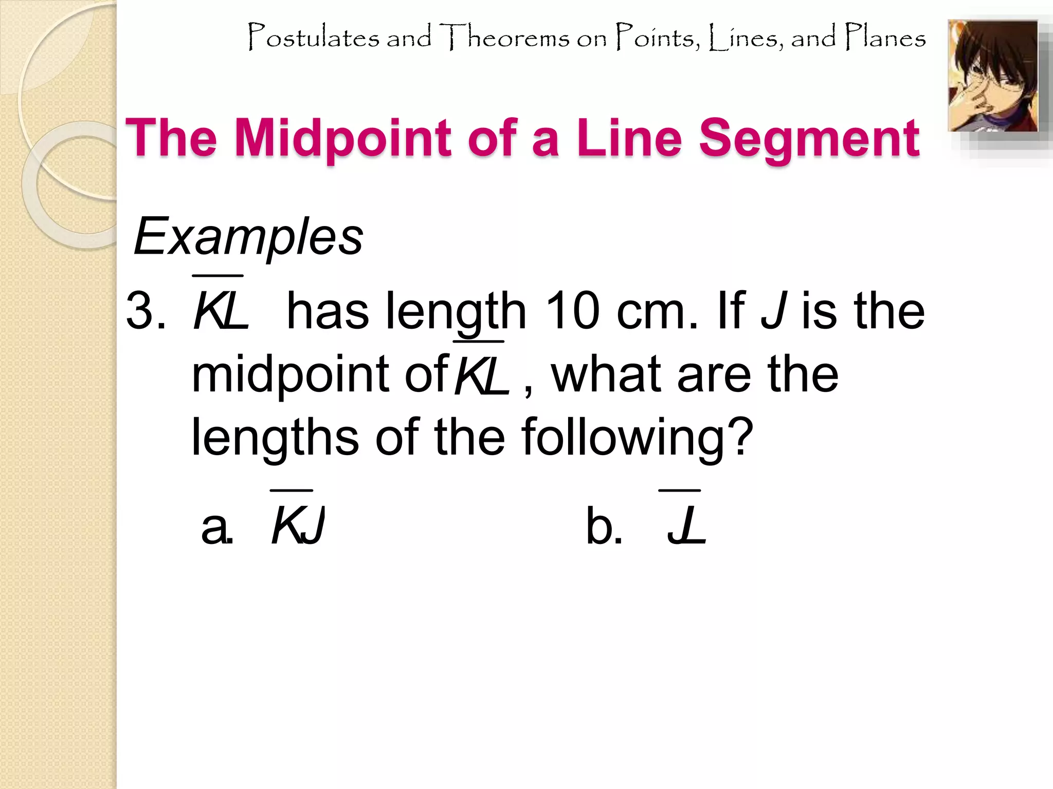 Math 7 geometry 02 postulates and theorems on points, lines, and planes ...