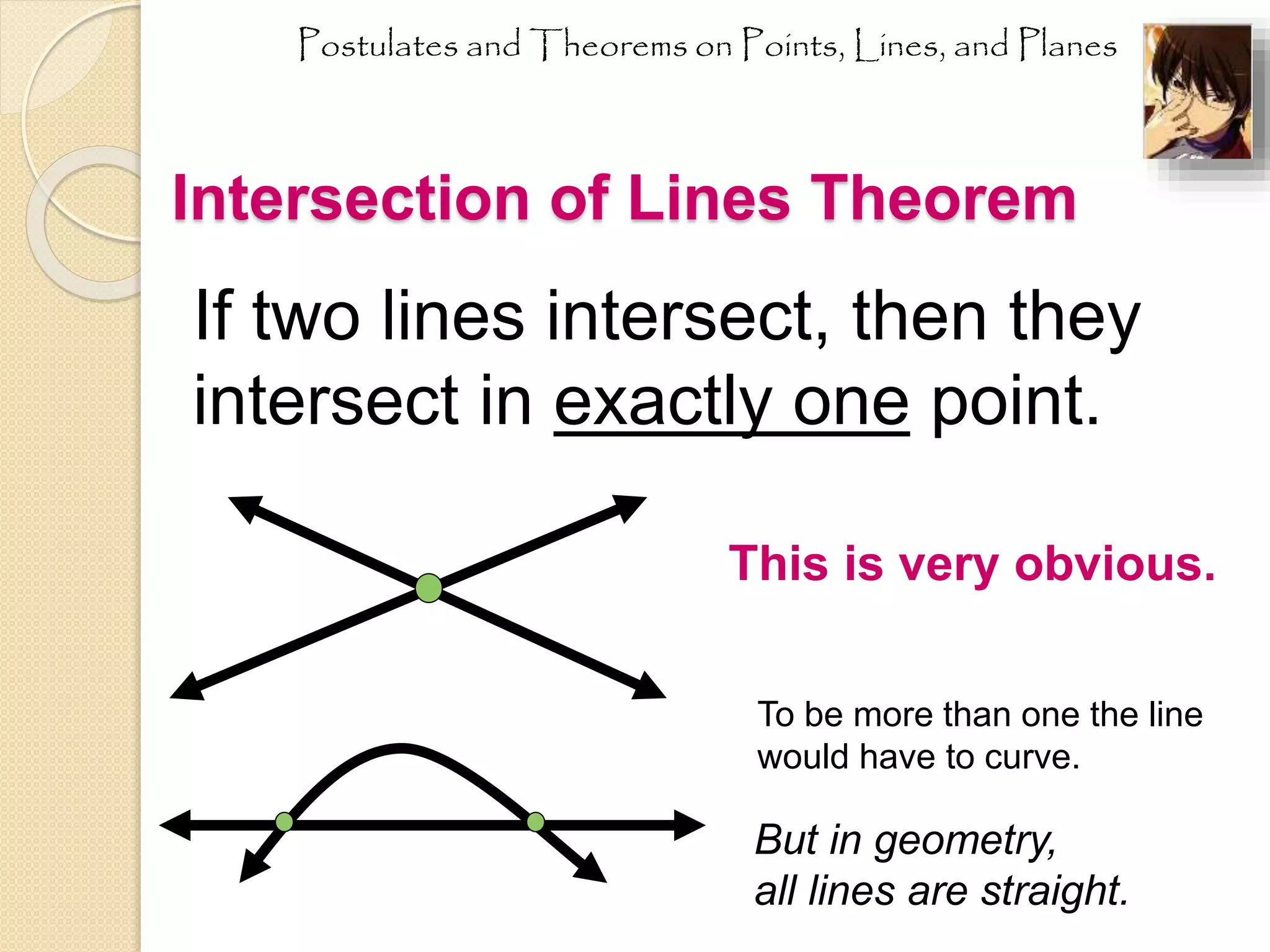 Math 7 geometry 02 postulates and theorems on points, lines, and planes ...