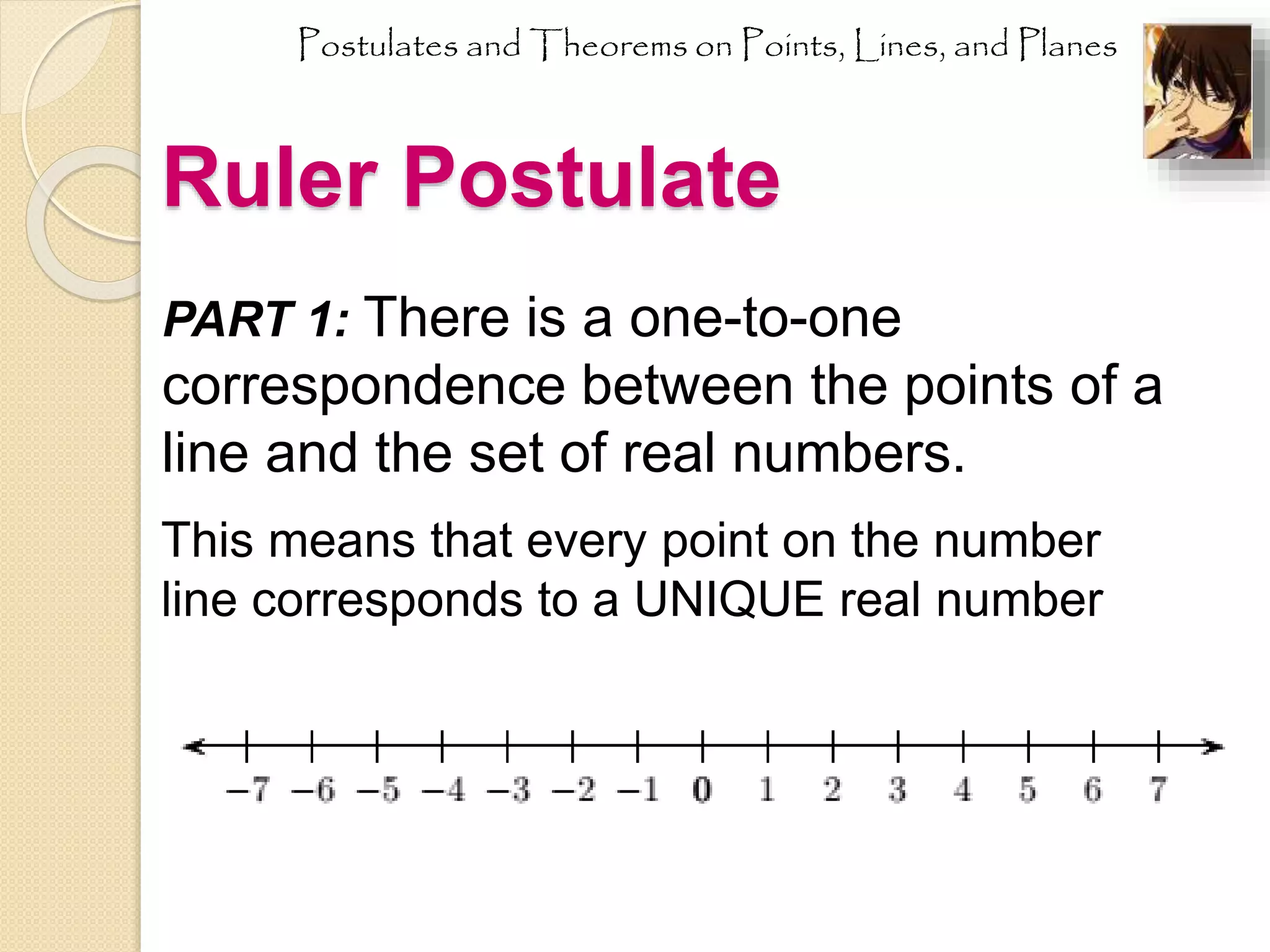 Math 7 geometry 02 postulates and theorems on points, lines, and planes ...