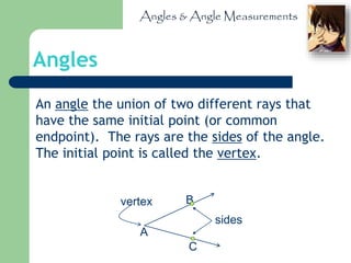 Math 7 geometry 03 angles and angle measurements | PPTX