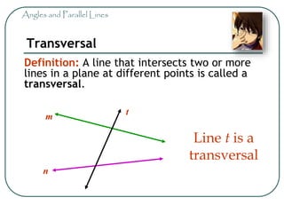Transversal Lines Definition