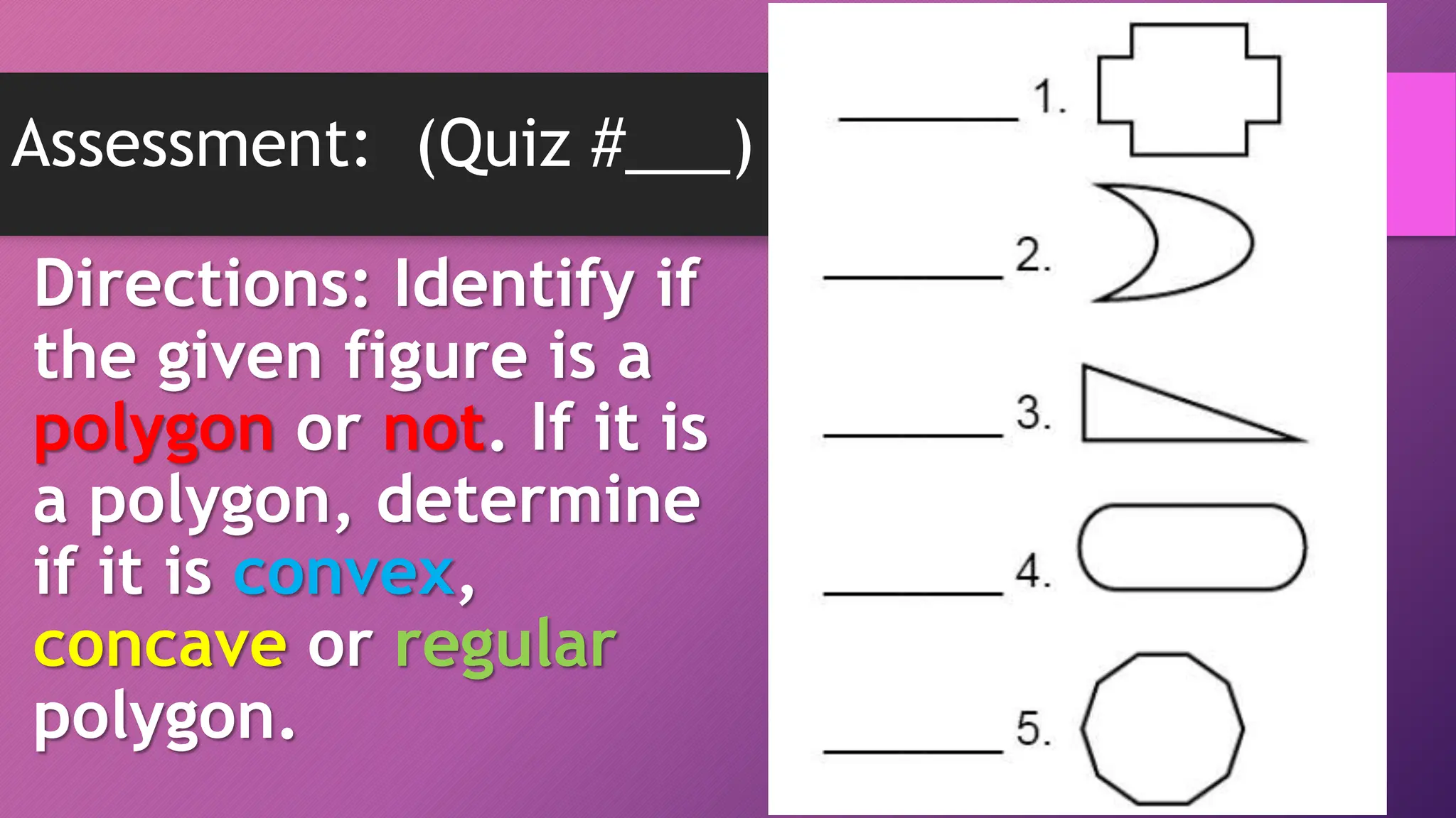 Math 7 POLYGONS power point presentation | PPTX