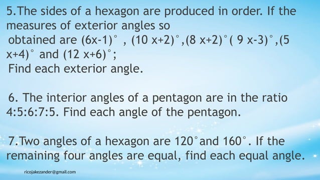 math 7 q1 2 Draw triangles, quadrilaterals, and regular polygons (5, 6 ...