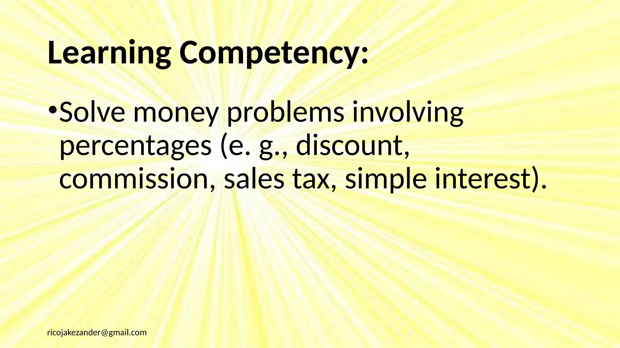 math 7 q1 8 COMMISSION.pptx Grade 7 lesson | PPTX