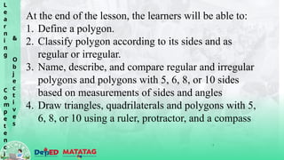MATH 7 Q1 W1 - Measurement and Geometry (regular and irregular POLYGON ...