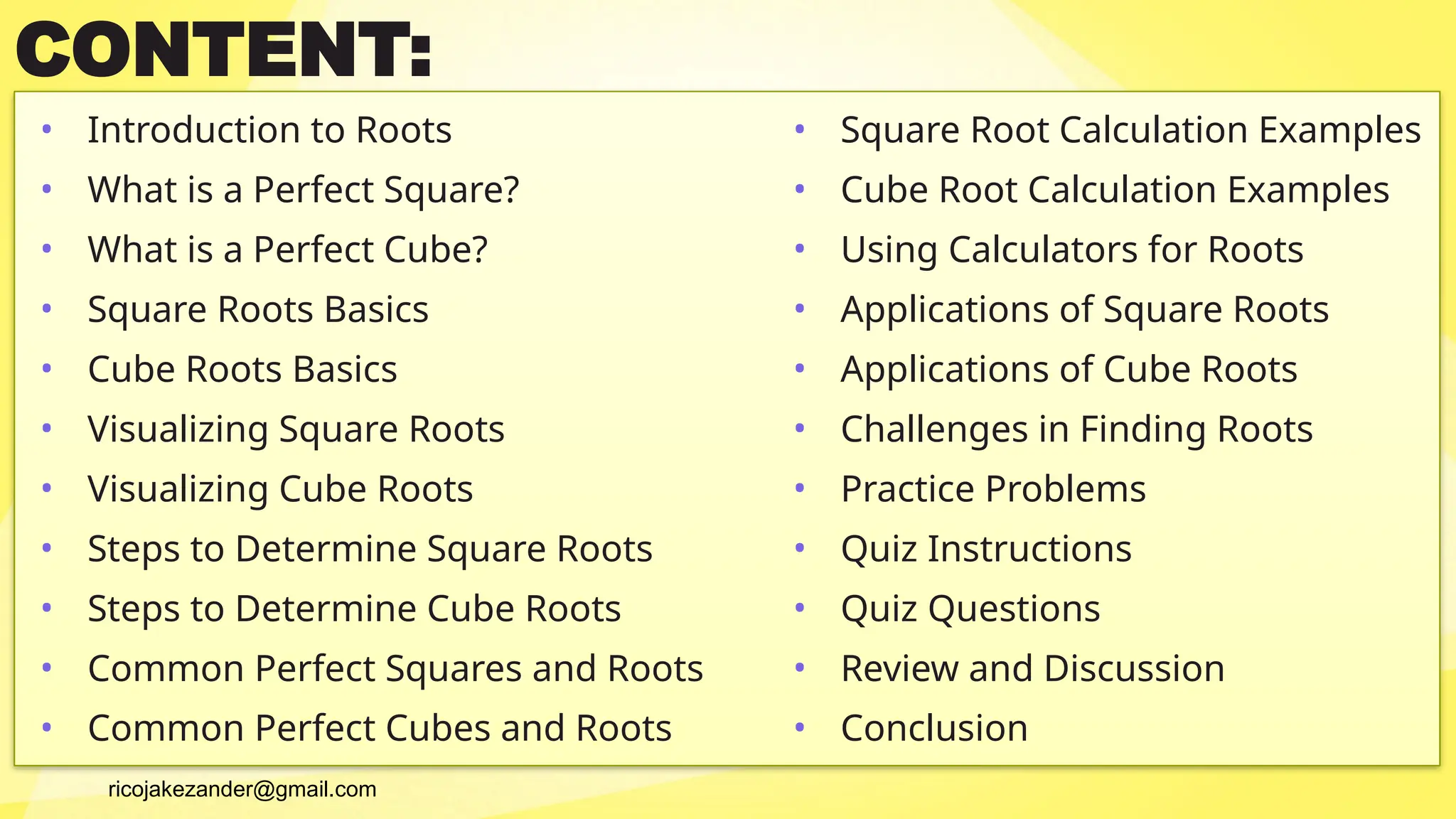 math 7 q2 1 Determining Square and Cube Roots of Perfect Squares and ...