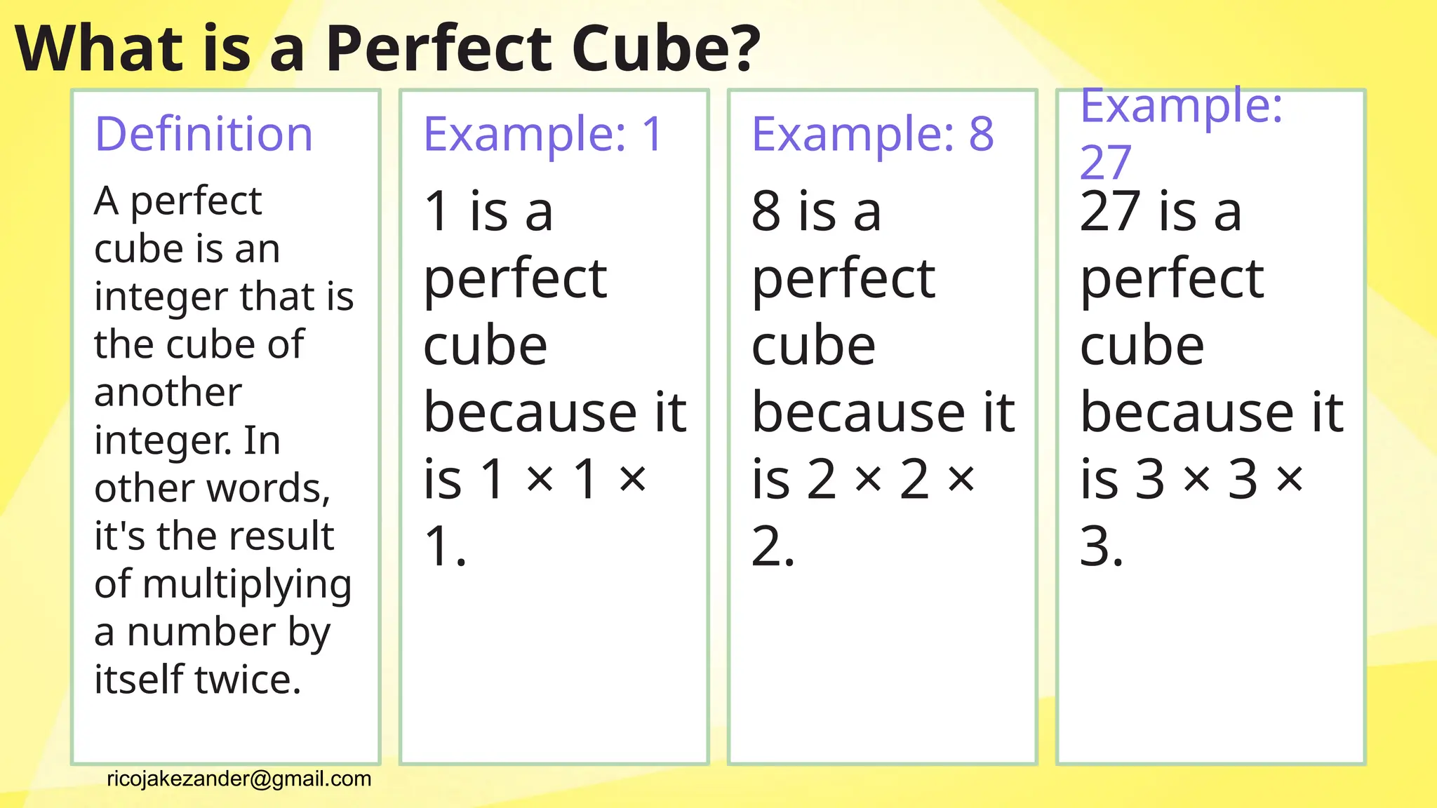 math 7 q2 1 Determining Square and Cube Roots of Perfect Squares and ...
