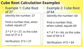 math 7 q2 1 Determining Square and Cube Roots of Perfect Squares and ...