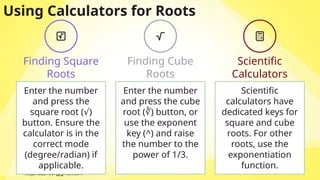 math 7 q2 1 Determining Square and Cube Roots of Perfect Squares and ...