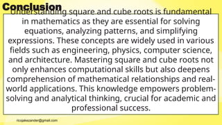 math 7 q2 1 Determining Square and Cube Roots of Perfect Squares and ...
