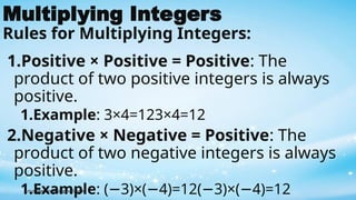 math7 q3 10 FINAL JO.Multiplying and dividing integers | PPT