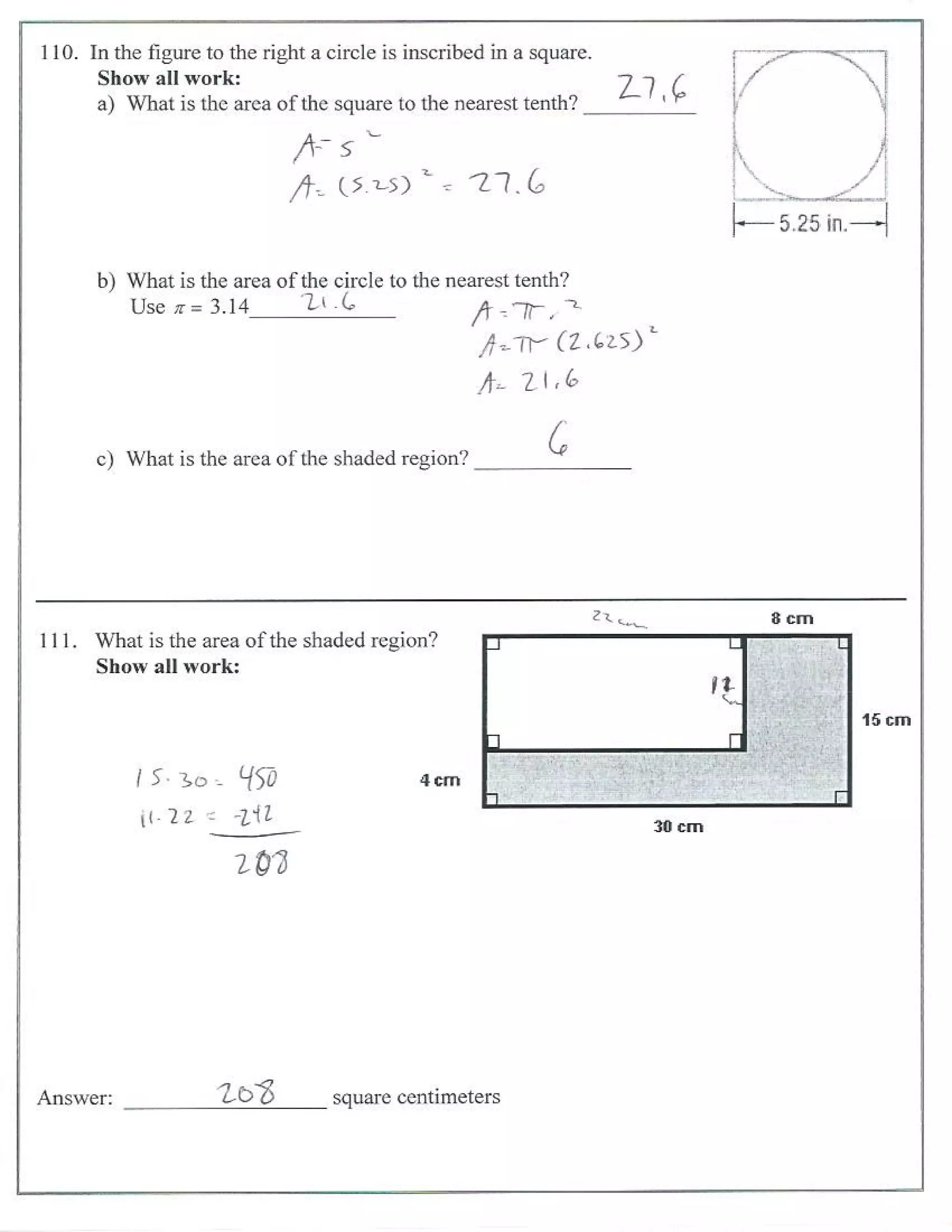 Math 7 review packet answer key | PDF