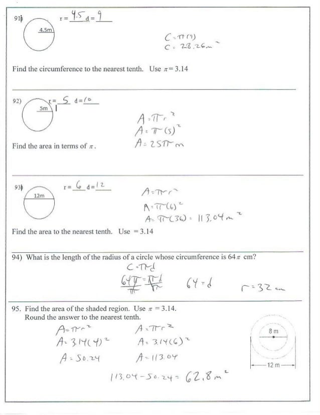 Math 7 Review Packet Answer Key Math 7 Review Packet Answer Key