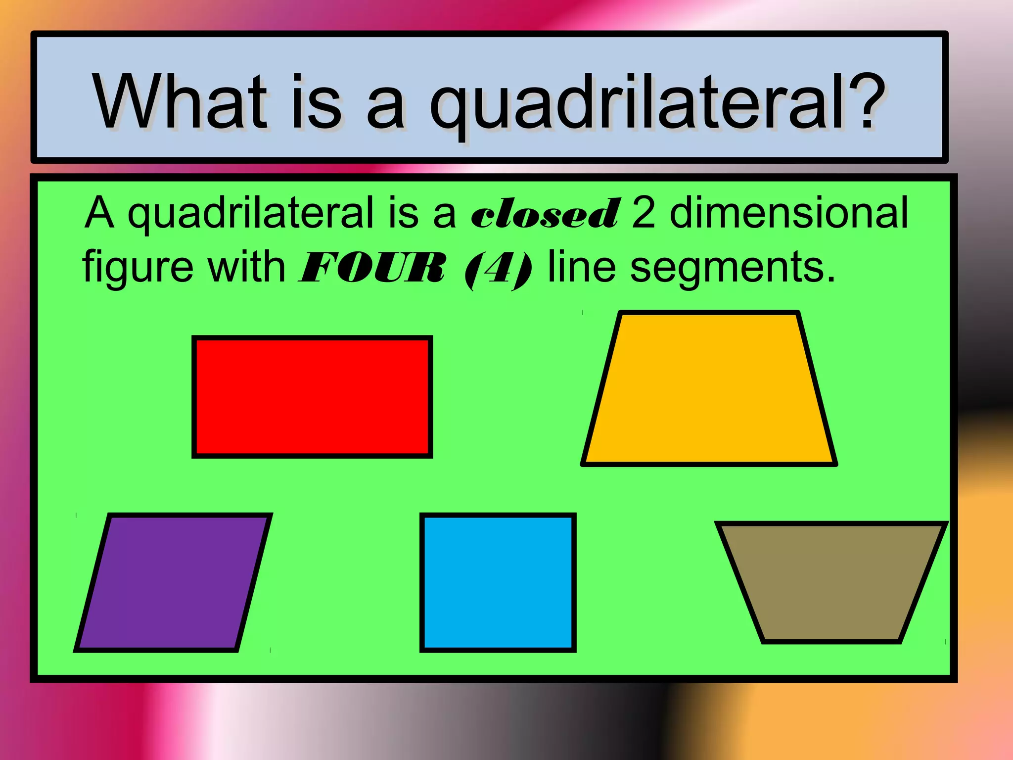 Math 7 triangles and quadrilaterals | PPT