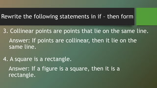 Mathematics 8 quarter 3 conditional statements | PPTX