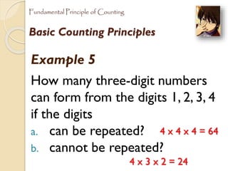 CABT Math 8 - Fundamental Principle of Counting | PPTX