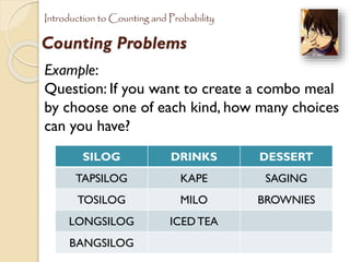 CABT Math 8 - Fundamental Principle of Counting | PPTX
