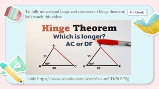 MATH 8_Angle-side, Hinge and Converse of Hinge Theorem.pptx