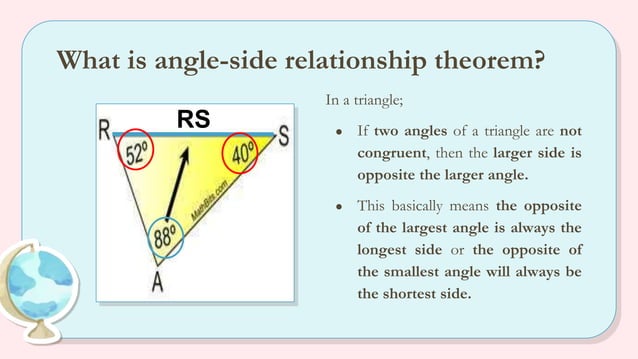 MATH 8_Angle-side, Hinge and Converse of Hinge Theorem.pptx | Science