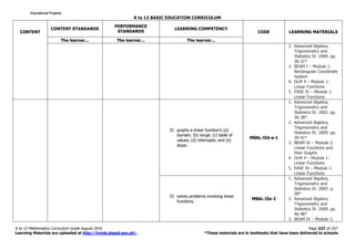 Math 8 Curriculum Guide rev.2016