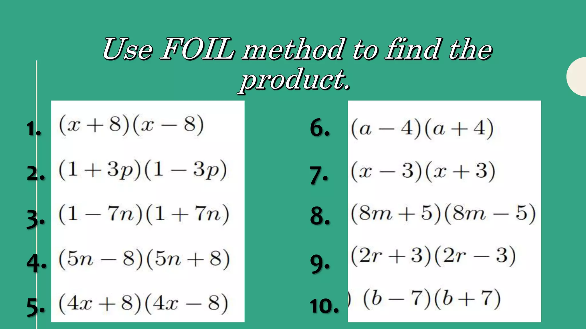 Math 8 Lesson 3 - 1st Quarter | PPTX
