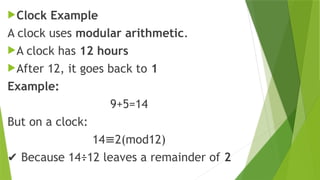Math 8 PPT for Demo Math Number Theory Modular Arithmetic | PPTX