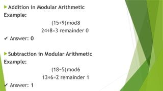 Math 8 PPT for Demo Math Number Theory Modular Arithmetic | PPTX