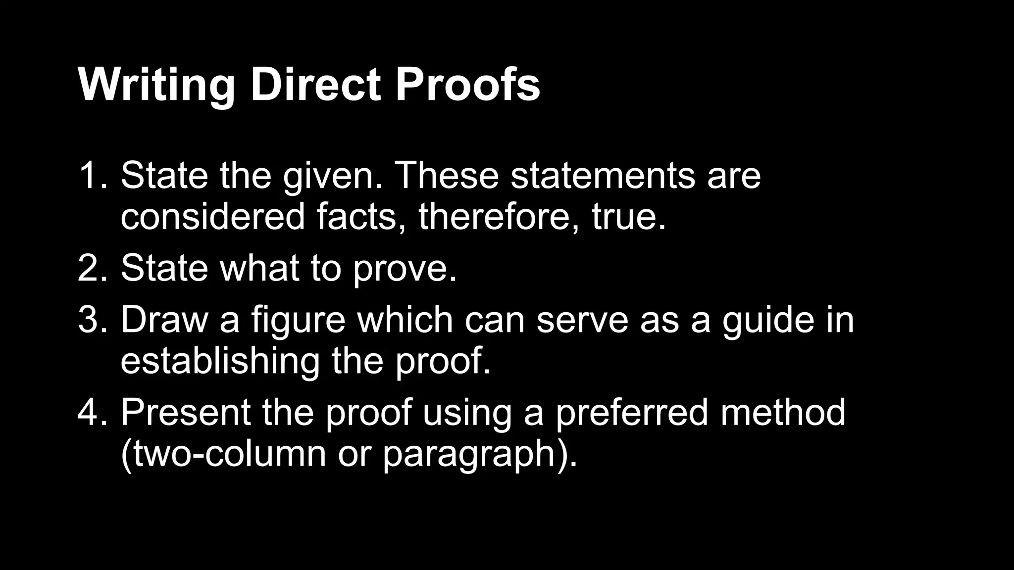 Math 8 – proofing (direct and indirect) | PPTX
