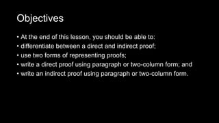 Math 8 – proofing (direct and indirect) | PPTX