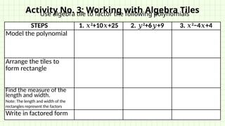 MATH 8 Q1 LESSON 5-special products for binomials, and factorization of ...