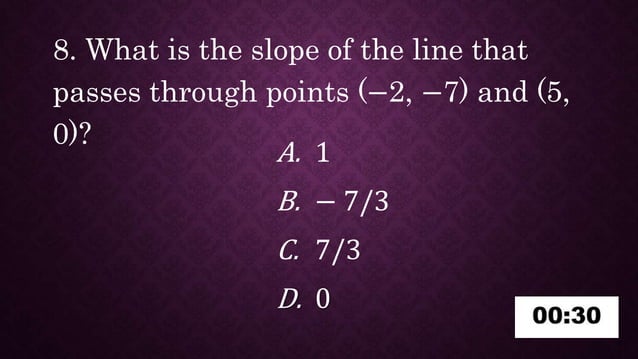 Math 8 Quiz Bee.pptx | Physics | Science