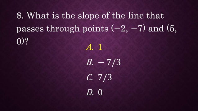 Math 8 Quiz Bee.pptx | Physics | Science