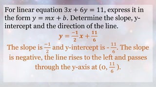 MATHEMATICS GRADE 8 SLOPE-INTERCEPT.pptx