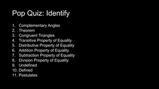 Math 8 – triangle congruence, postulates, | PPTX