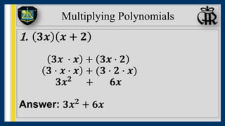Math 8 Factoring Polynomials | PPTX