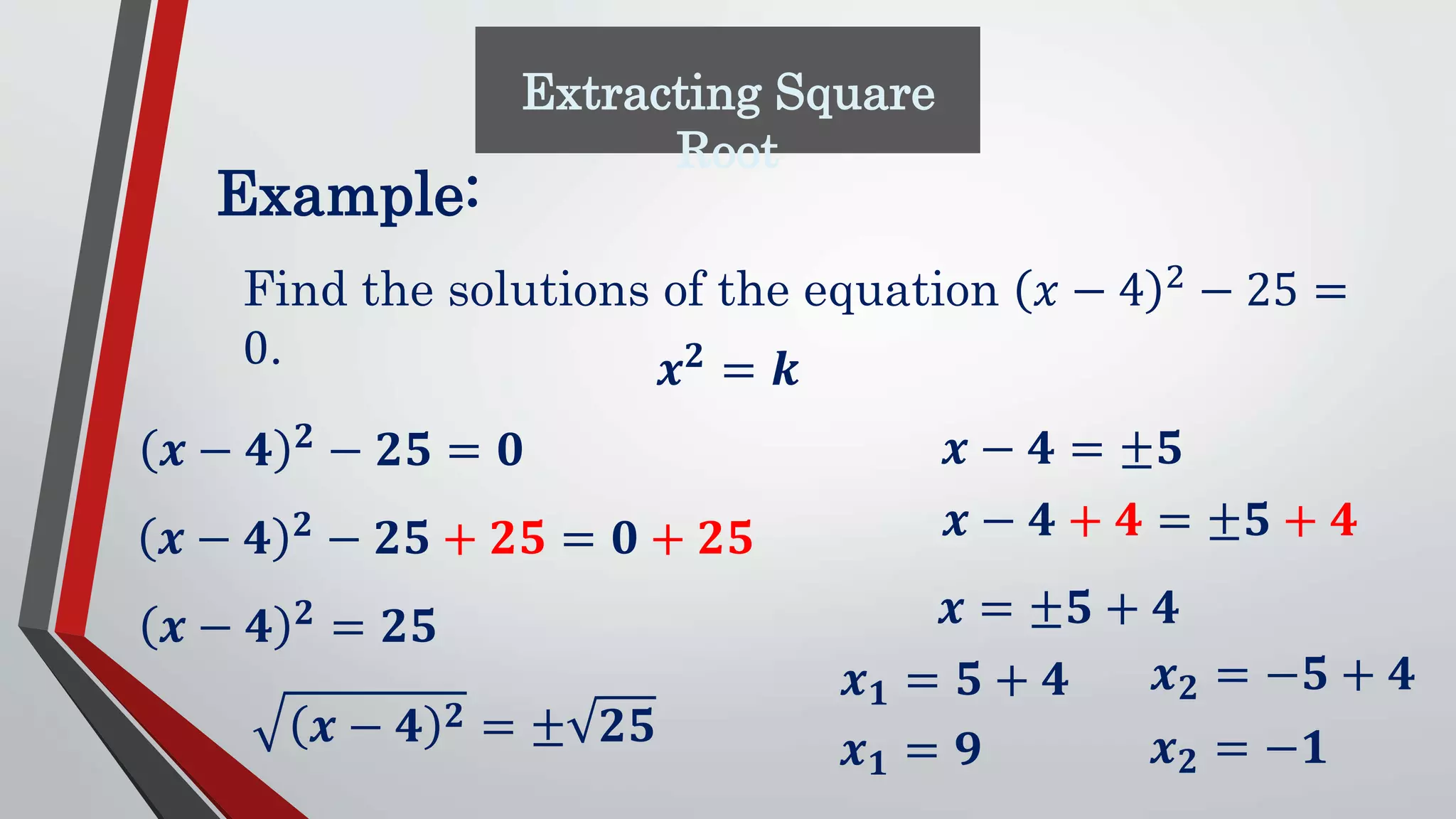 Quarter 1 - Illustrating and solving quadratic equations | PPTX ...