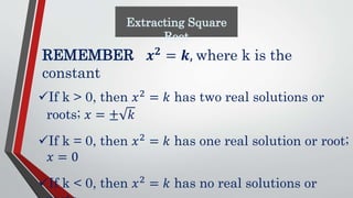 Quarter 1 - Illustrating and solving quadratic equations | PPTX