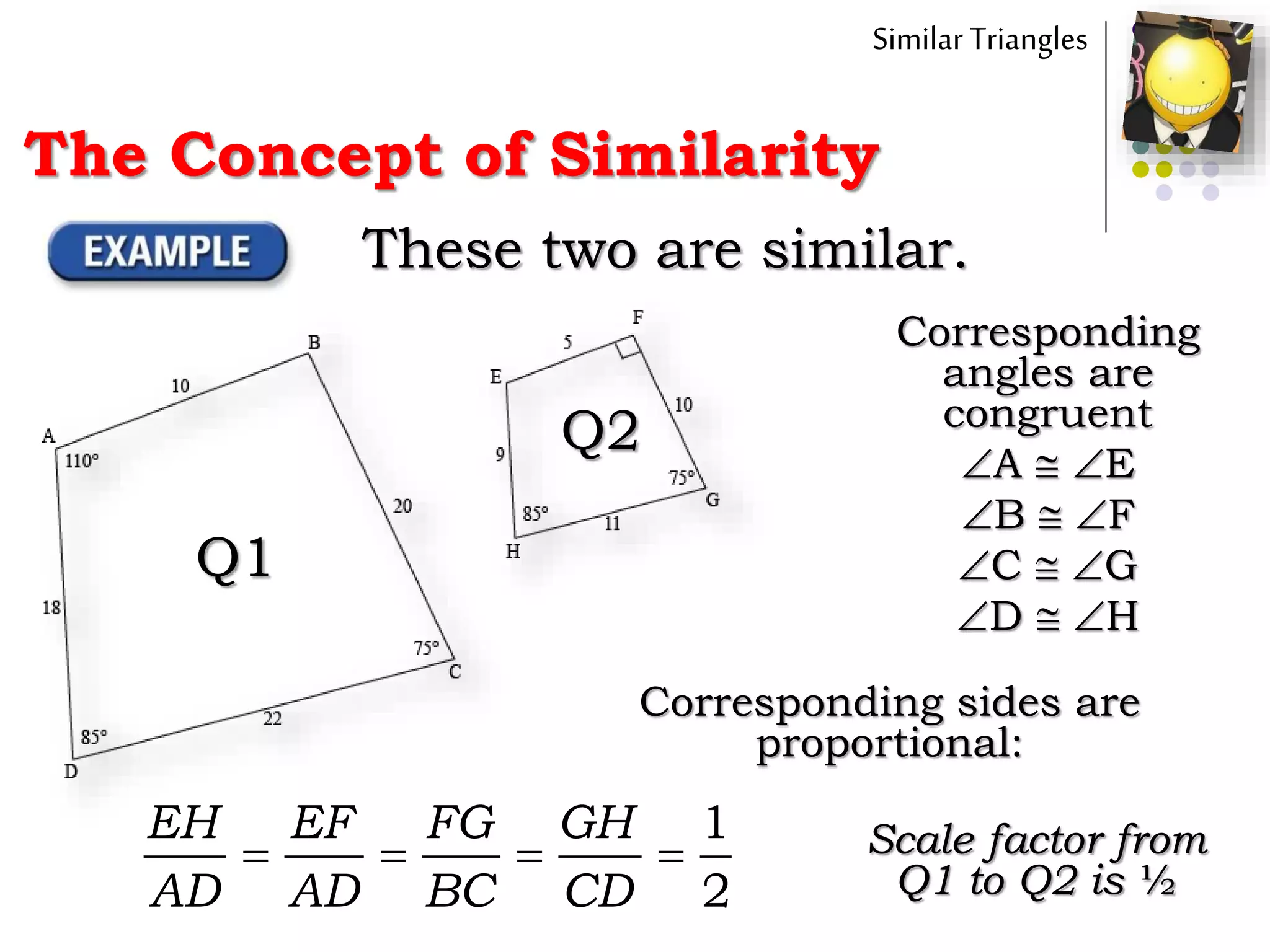 Math 9 similar triangles intro | PPTX