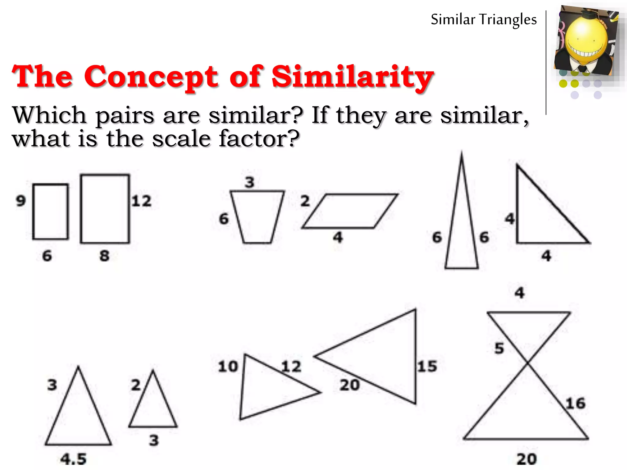 Math 9 similar triangles intro | PPTX