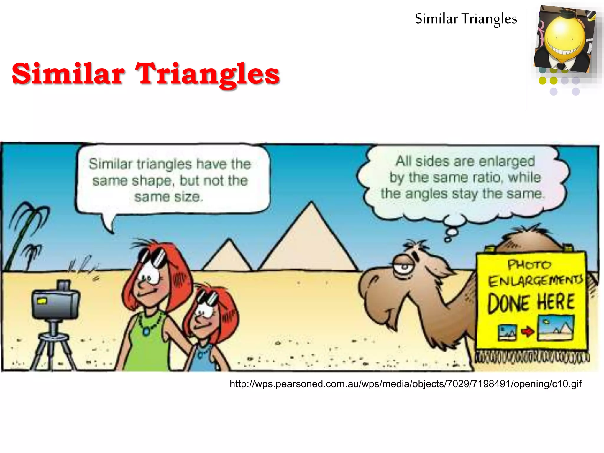 Math 9 similar triangles intro | PPTX