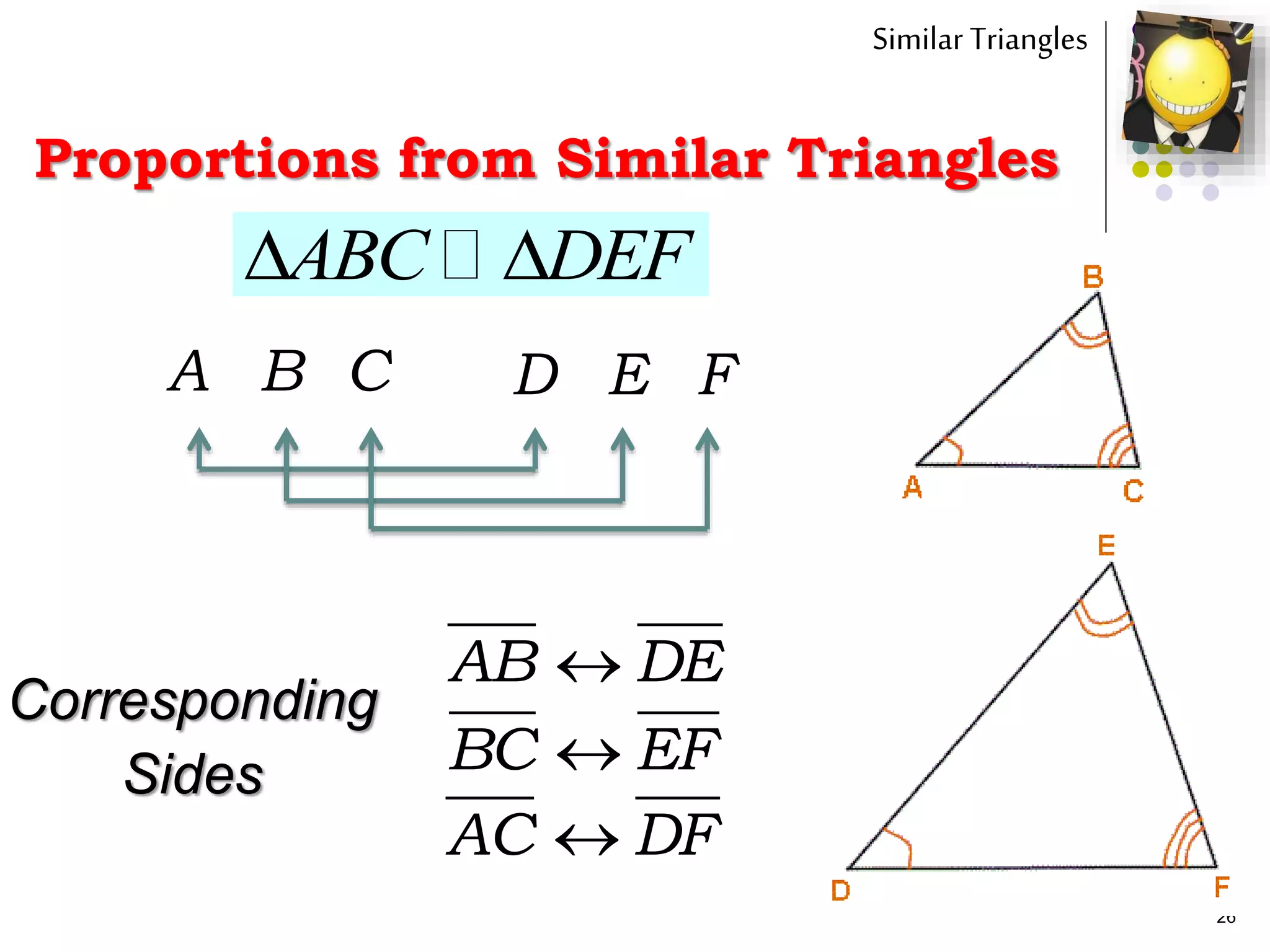 Math 9 similar triangles intro | PPTX