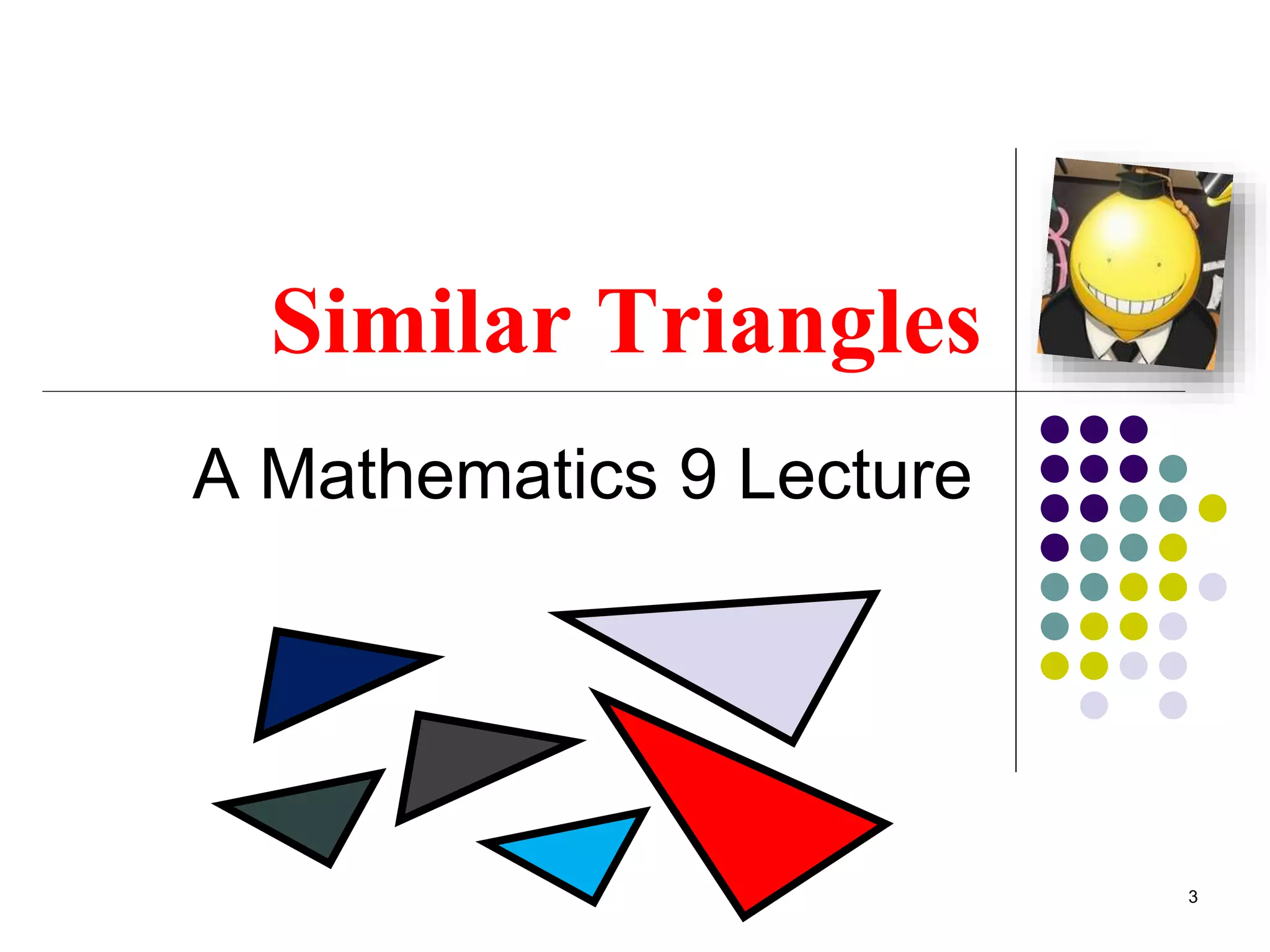 Math 9 similar triangles intro | PPTX
