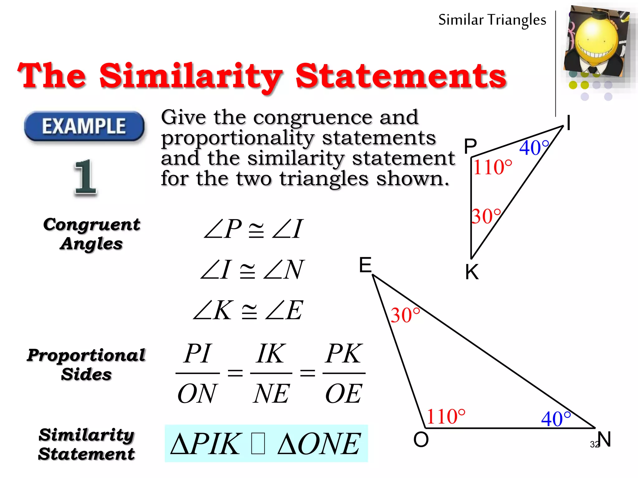 Math 9 similar triangles intro | PPTX