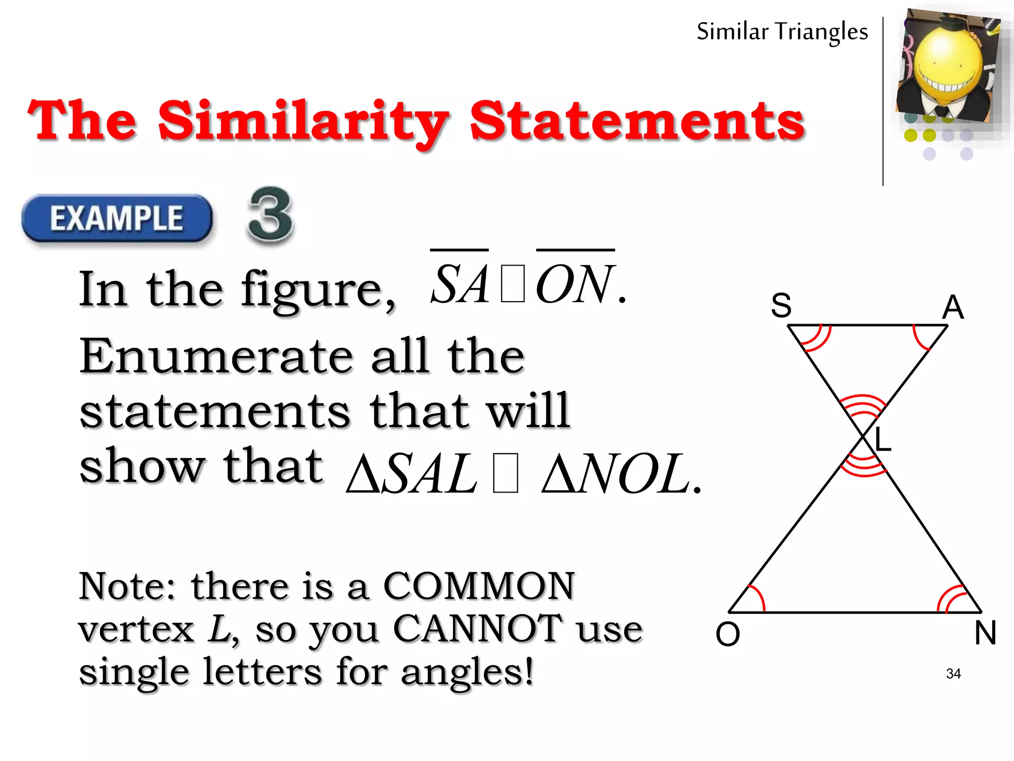 Math 9 similar triangles intro | PPTX