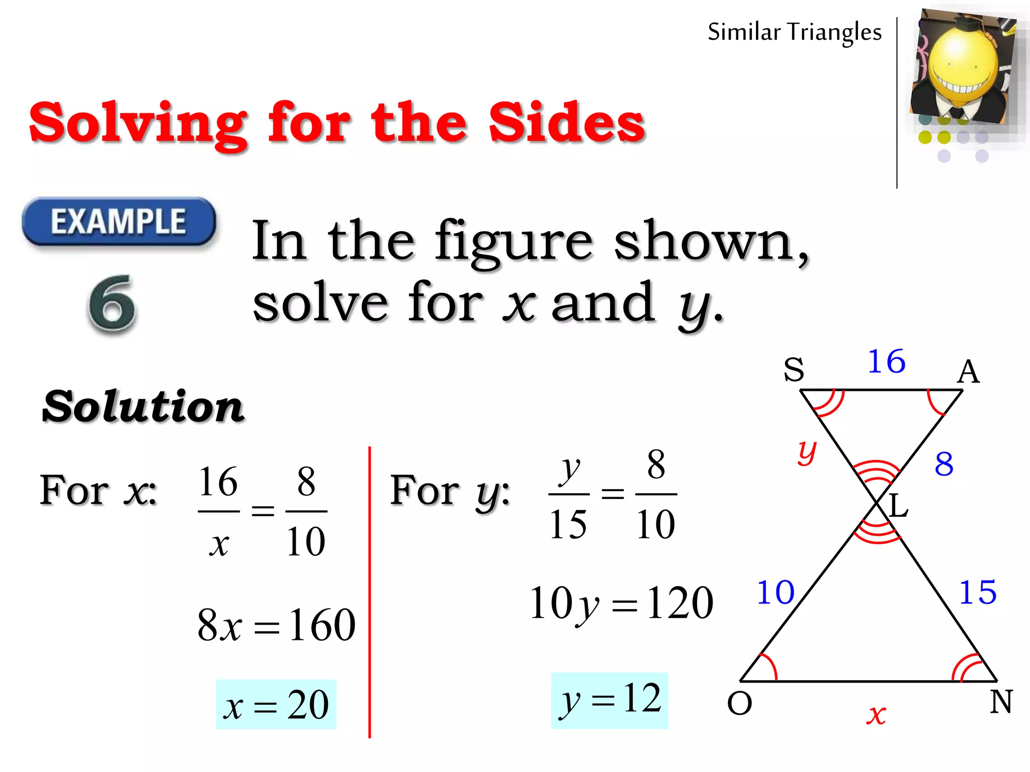 Math 9 similar triangles intro | PPTX