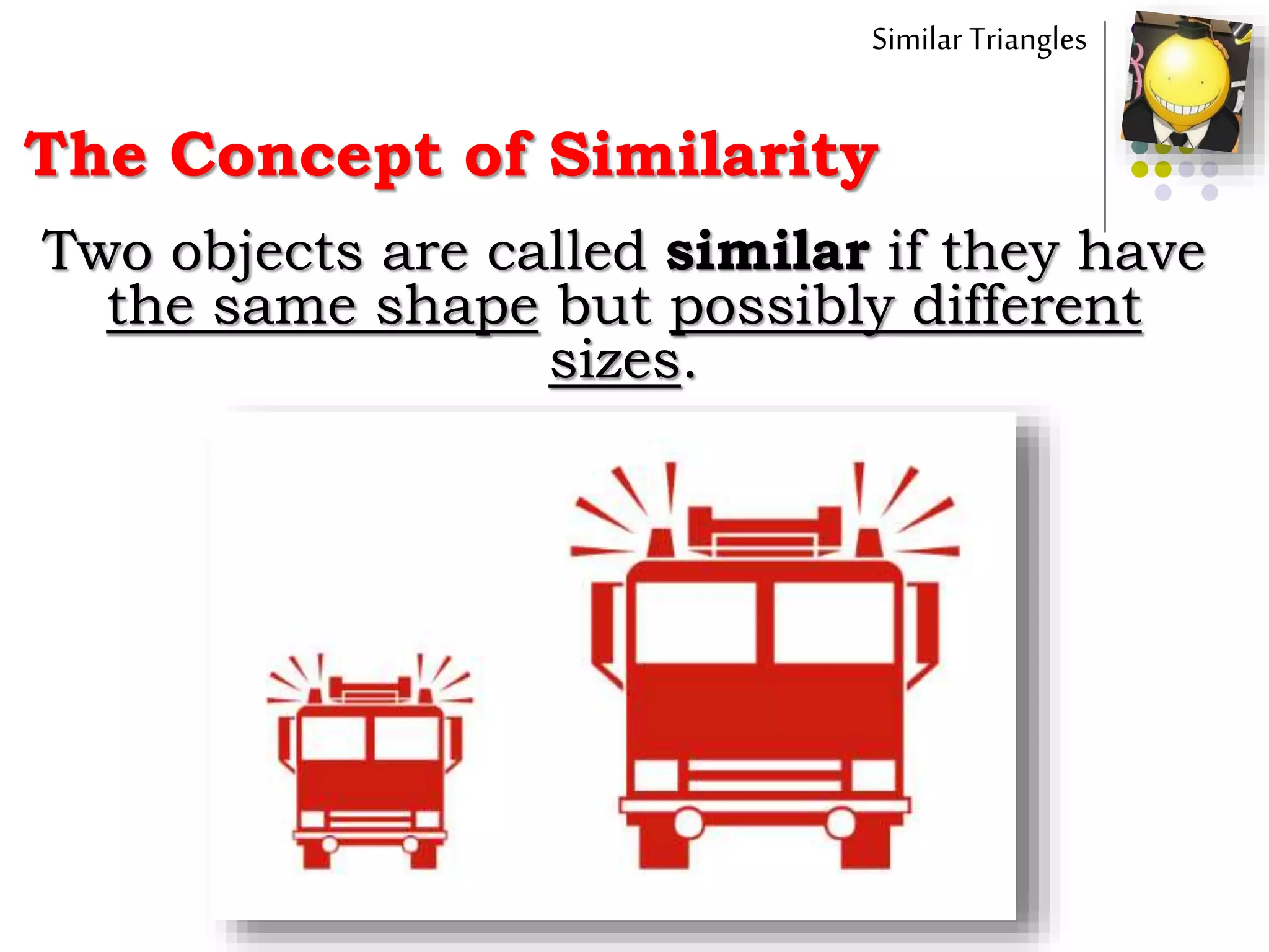 Math 9 similar triangles intro | PPTX