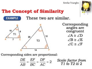 Math 9 similar triangles intro | PPTX