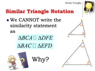 Math 9 similar triangles intro | PPTX